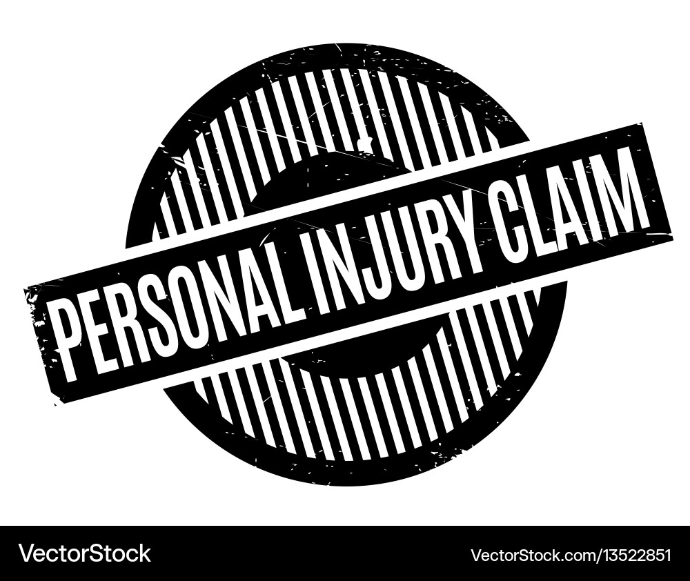 Personal injury claim rubber stamp Royalty Free Vector Image