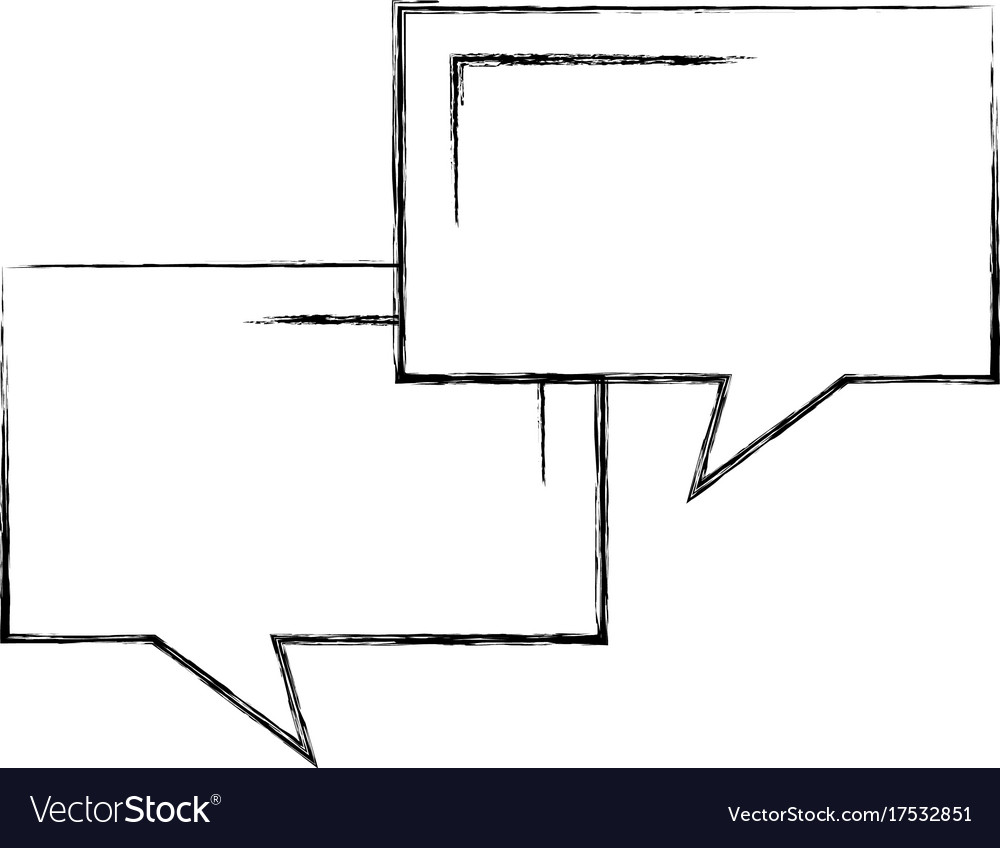 Speech bubbles communication dialog message Vector Image