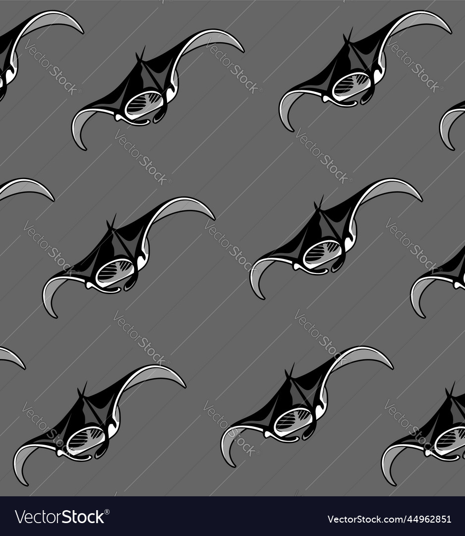 Stingray pattern on red background Royalty Free Vector Image