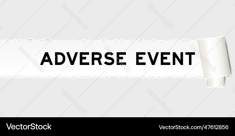 Ripped gray paper background that have word Vector Image