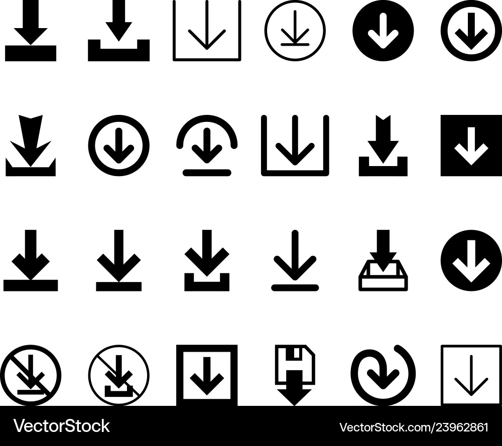 Concept of download icon Royalty Free Vector Image