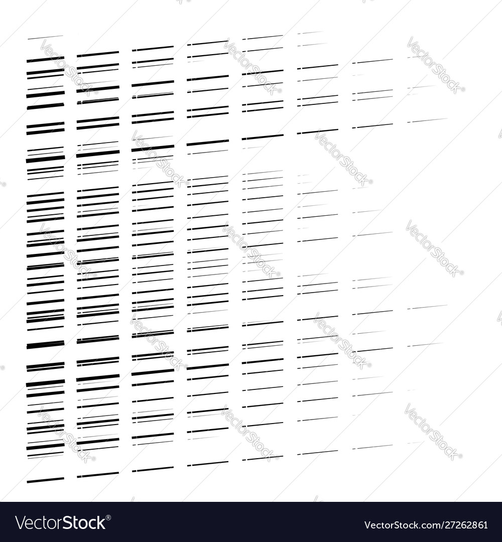 Dashed irregular lines segment horizontal stripes Vector Image