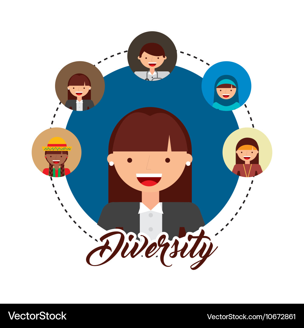 Diversity of world cultures Royalty Free Vector Image