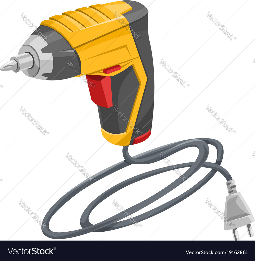 Drill machine Royalty Free Vector Image - VectorStock