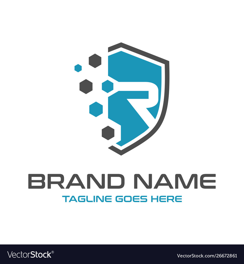 Initial logo r Royalty Free Vector Image - VectorStock
