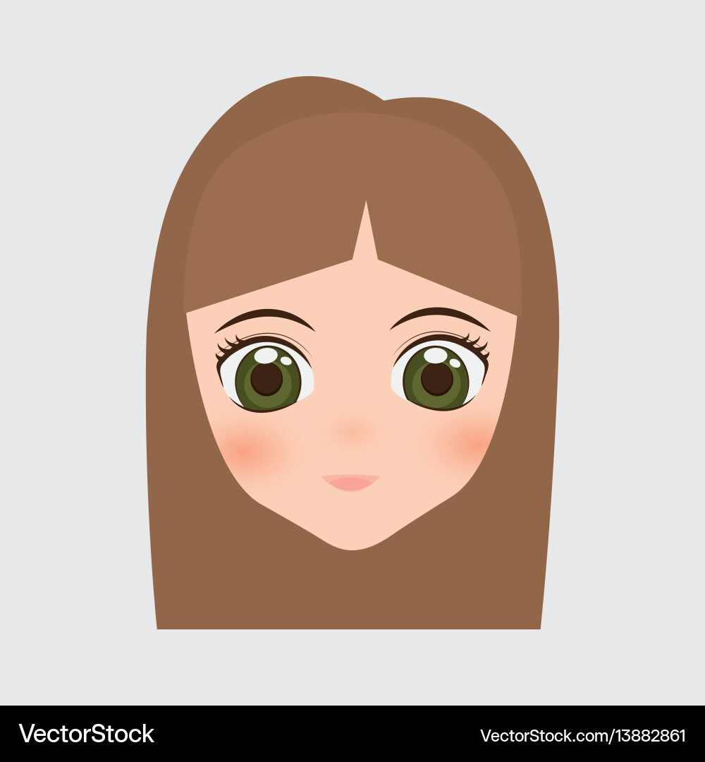 Japan girl design Royalty Free Vector Image - VectorStock