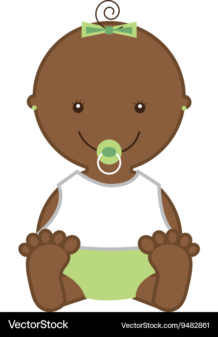 Little baby isolated icon design Royalty Free Vector Image