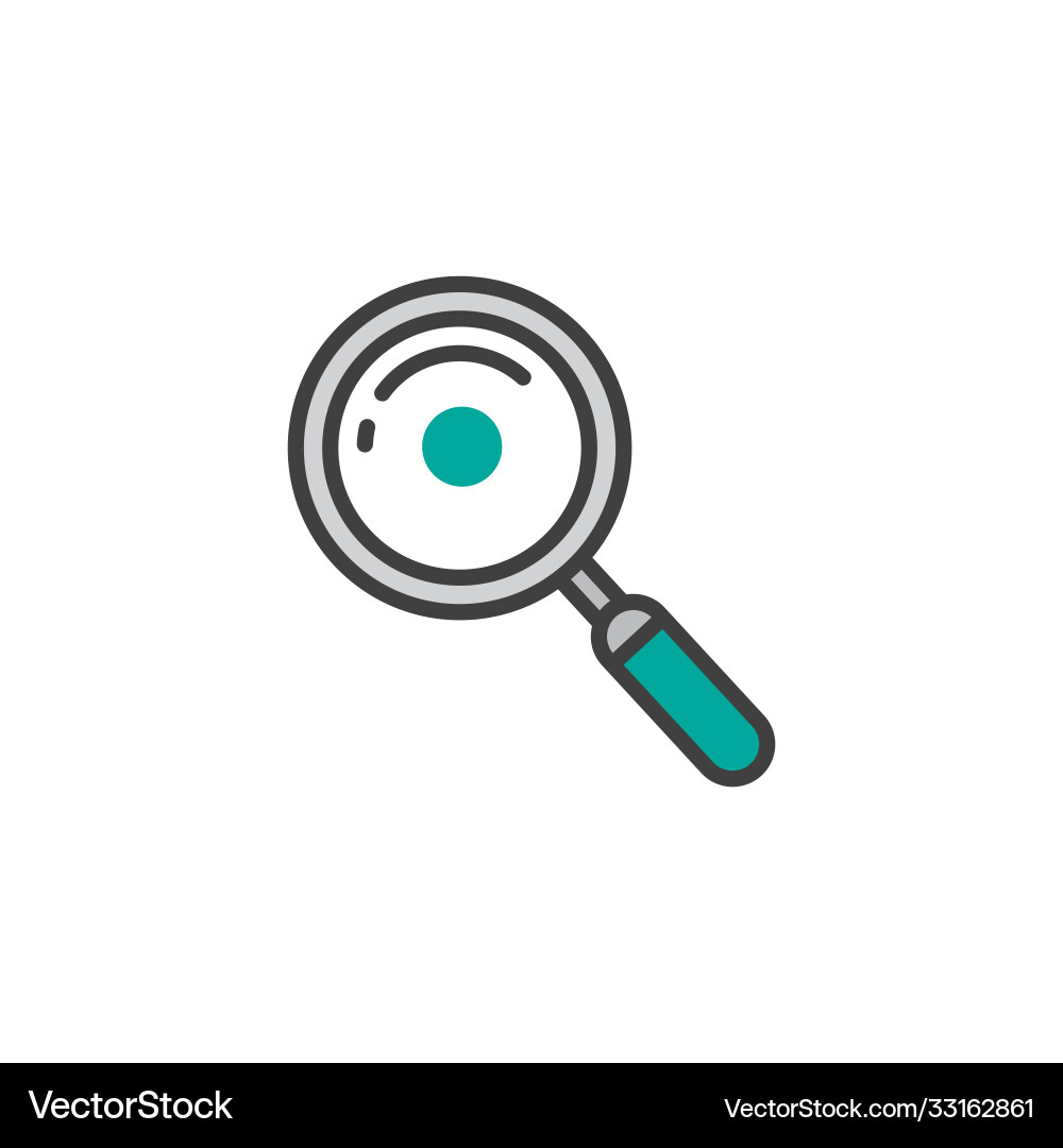 Magnify glass icon stock Royalty Free Vector Image