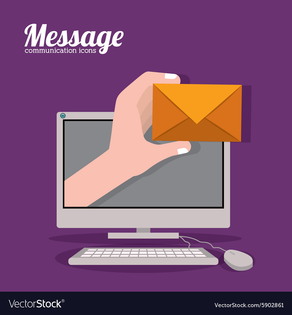 Message design Royalty Free Vector Image - VectorStock
