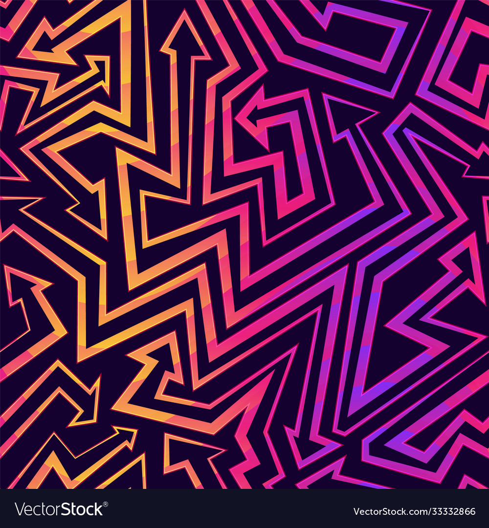 Colored arrow seamless pattern Royalty Free Vector Image