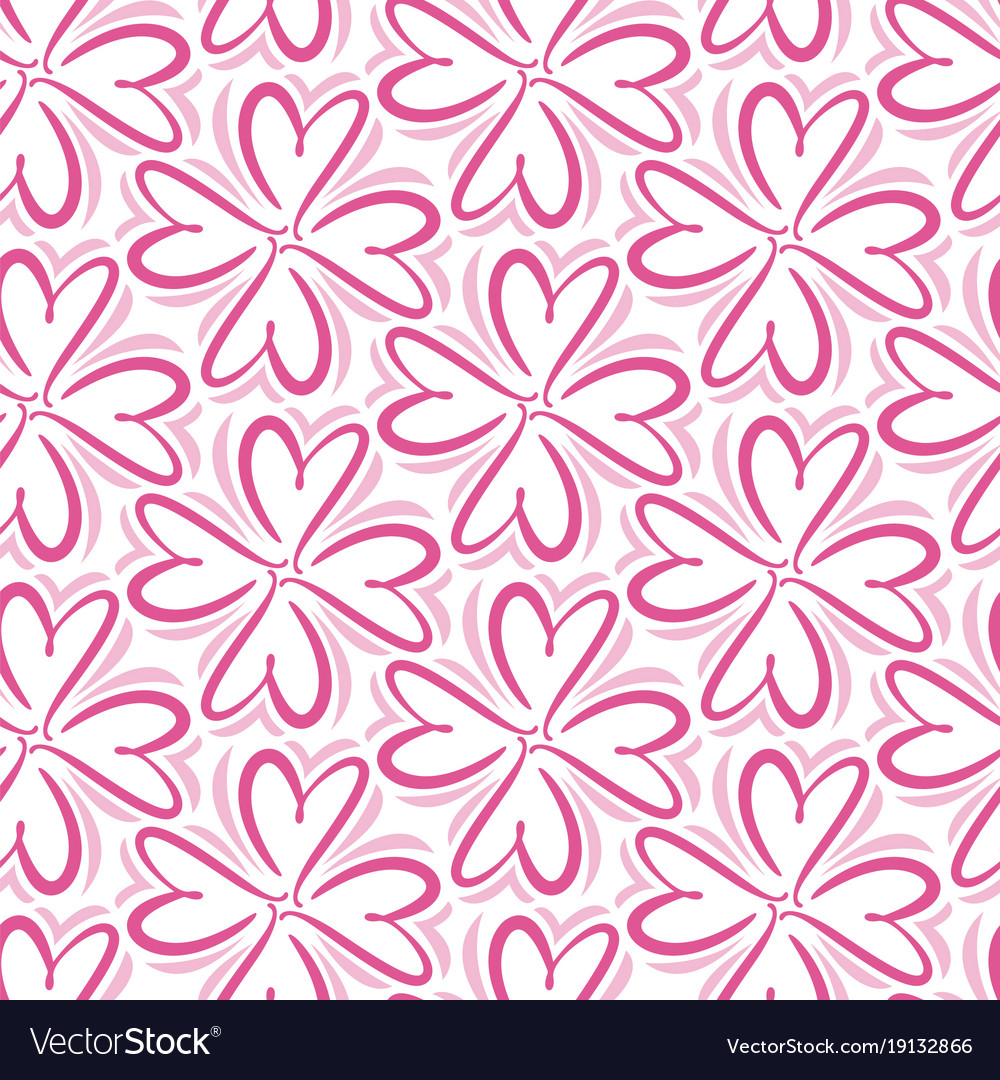 Seamless hearts pattern repeating texture Vector Image