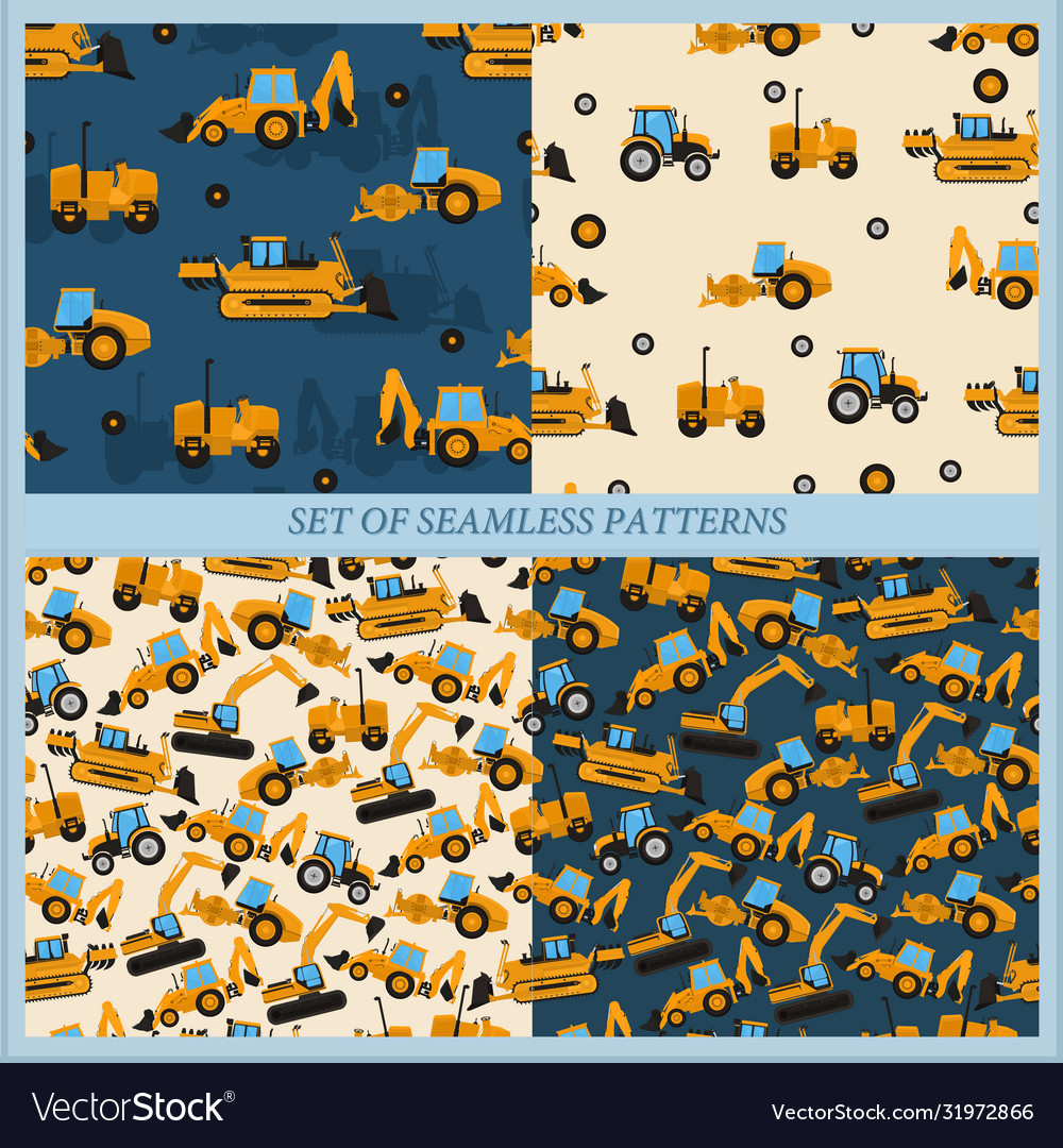 Set seamless patterns Royalty Free Vector Image