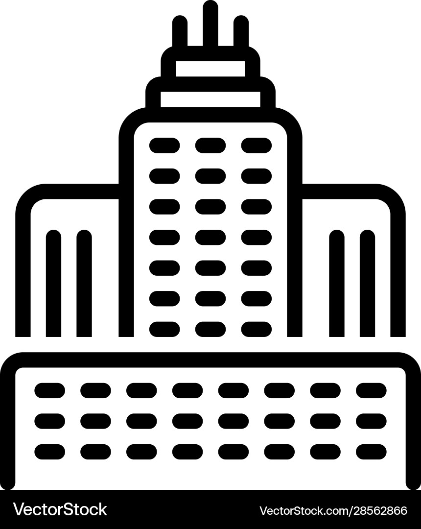 Urban buildings towers Royalty Free Vector Image