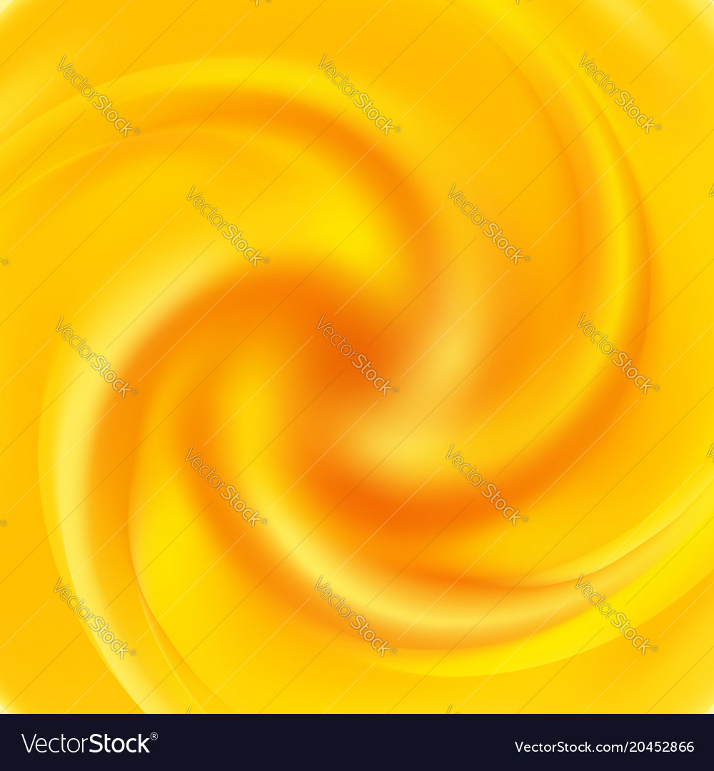 Yellow swirl background abstract orange Royalty Free Vector