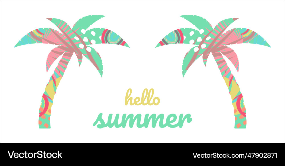 Boho summer vacation and watersport on the beach Vector Image