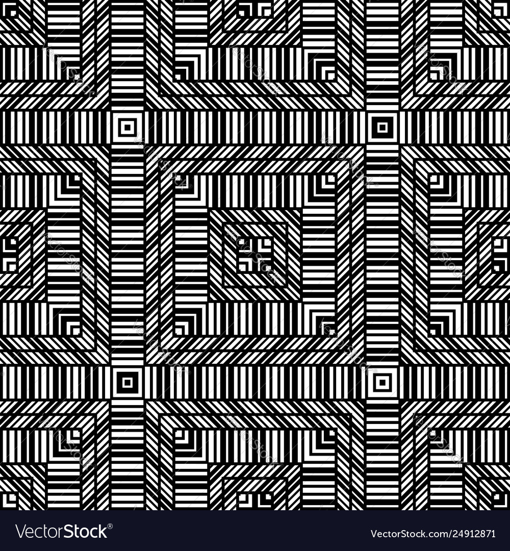 Design seamless monochrome square pattern Vector Image Design seamless monochrome square pattern Vector Image