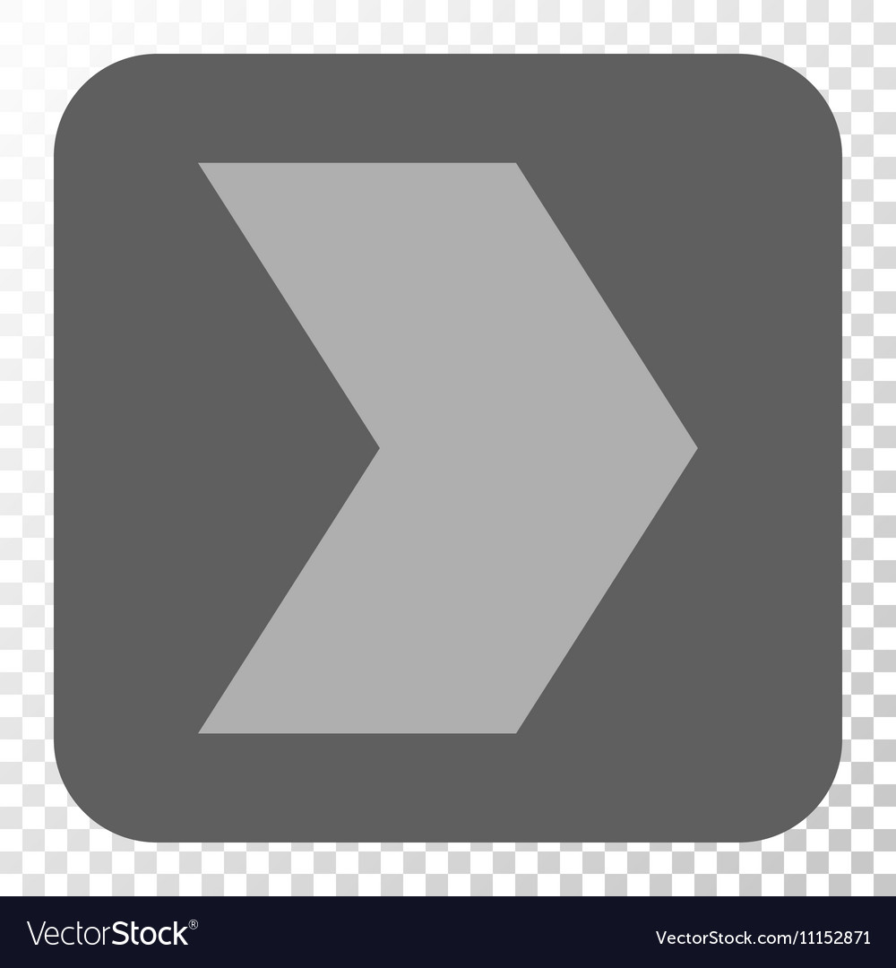 Direction right rounded square button Royalty Free Vector