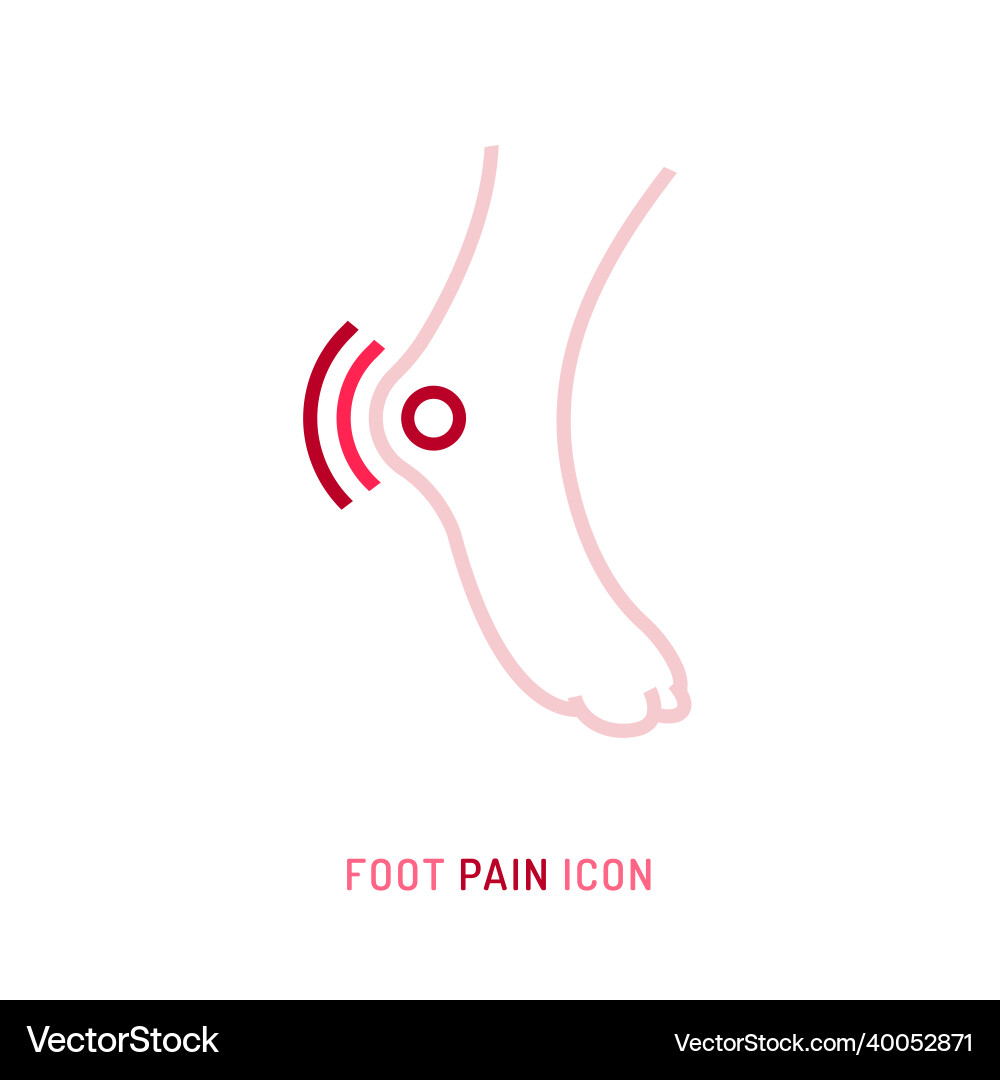 Inflammation pain angriness sign editable Vector Image