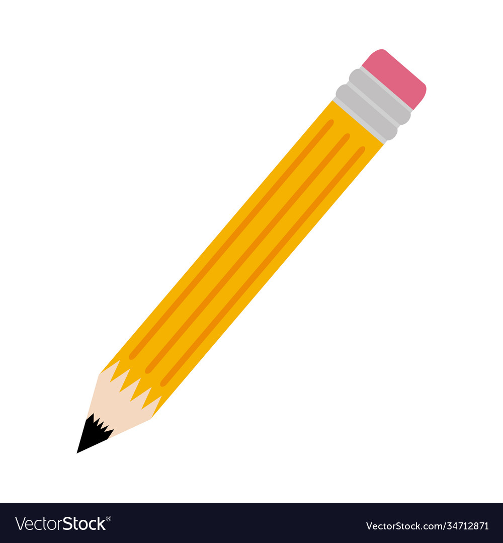 Isolated pencil object Royalty Free Vector Image