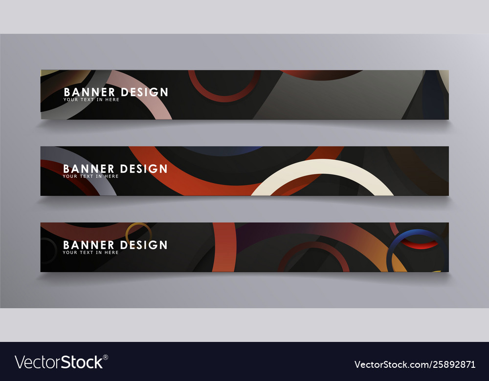 Rectangular banners against background Royalty Free Vector