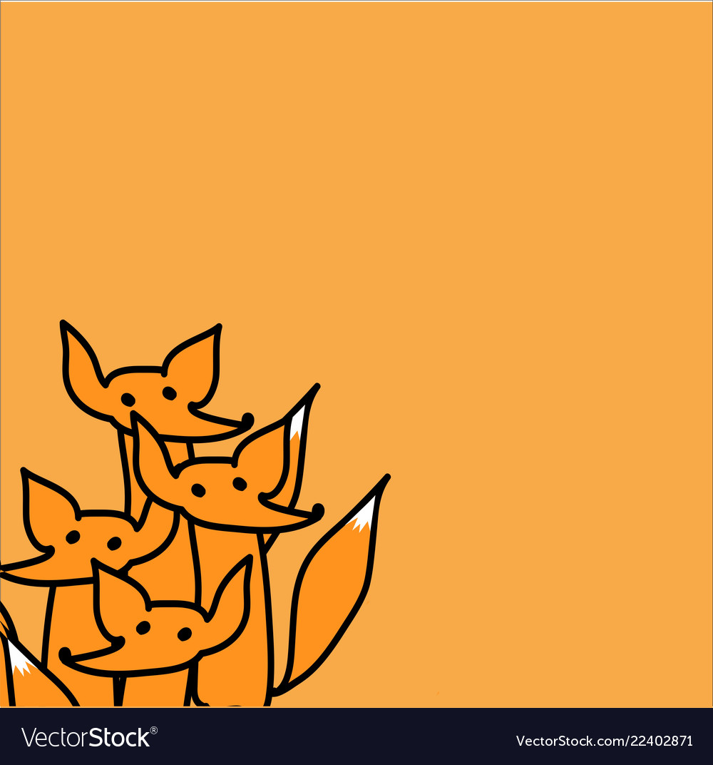 Red fox Royalty Free Vector Image - VectorStock