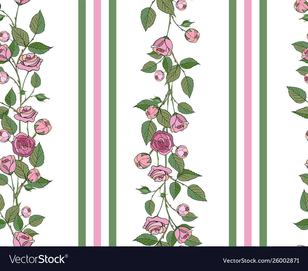 Seamless pattern endless texture with hand Vector Image