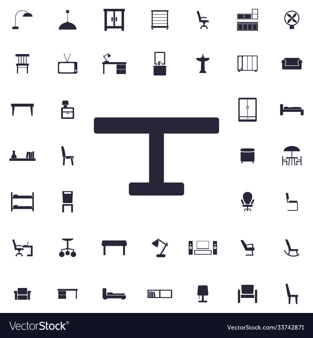 Table icon Royalty Free Vector Image - VectorStock