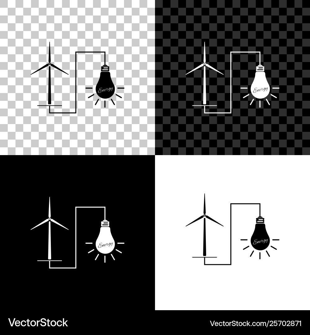 Wind mill turbine generating power energy Vector Image
