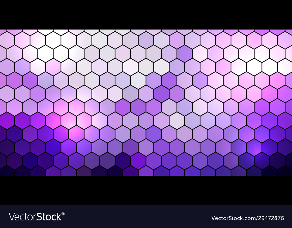 Banner design with hexagonal pattern Royalty Free Vector