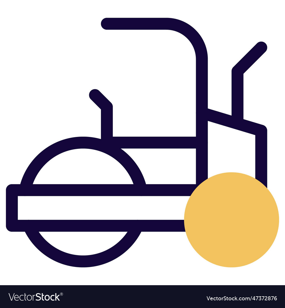 Handled compactor used on construction projects Vector Image