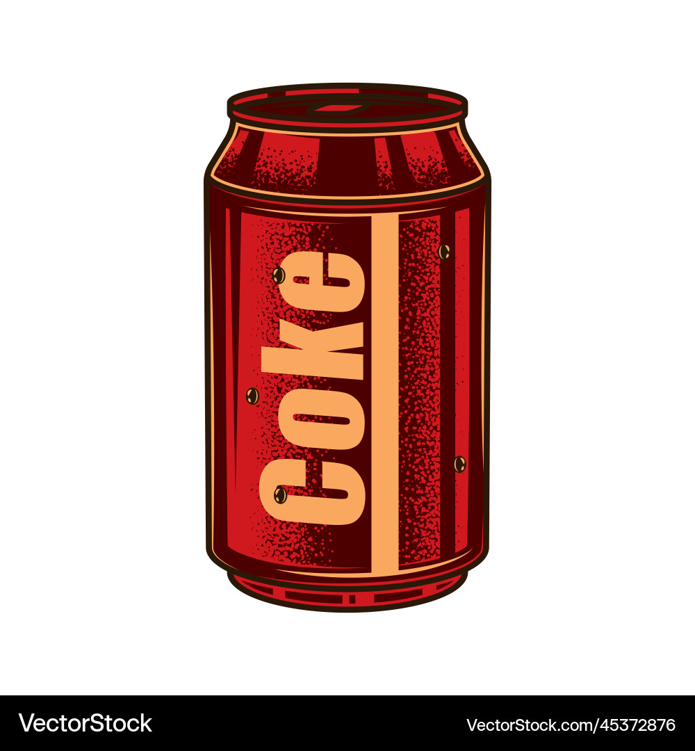 Original of a soda can Royalty Free Vector Image