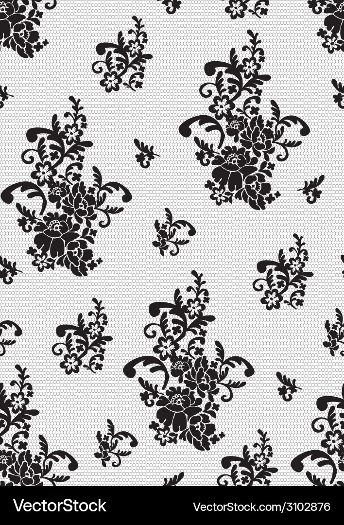 Seamless lace pattern Royalty Free Vector Image