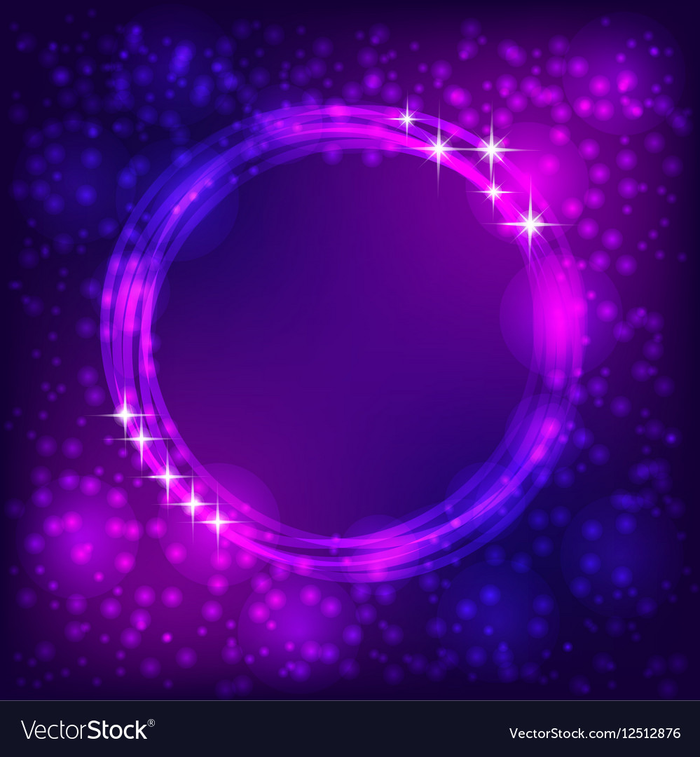 Shining circle border Royalty Free Vector Image