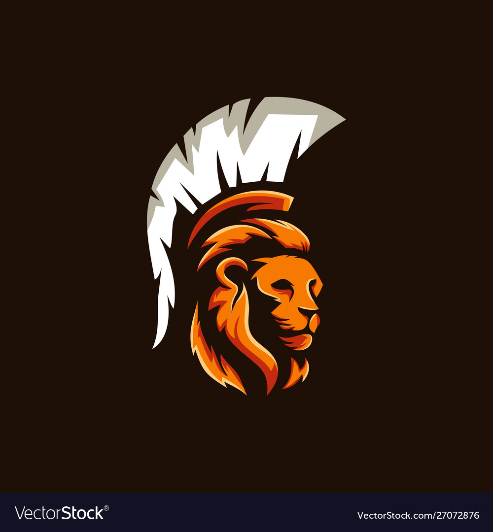 Spartan lion logo Royalty Free Vector Image - VectorStock Spartan lion logo Royalty Free Vector Image - VectorStock