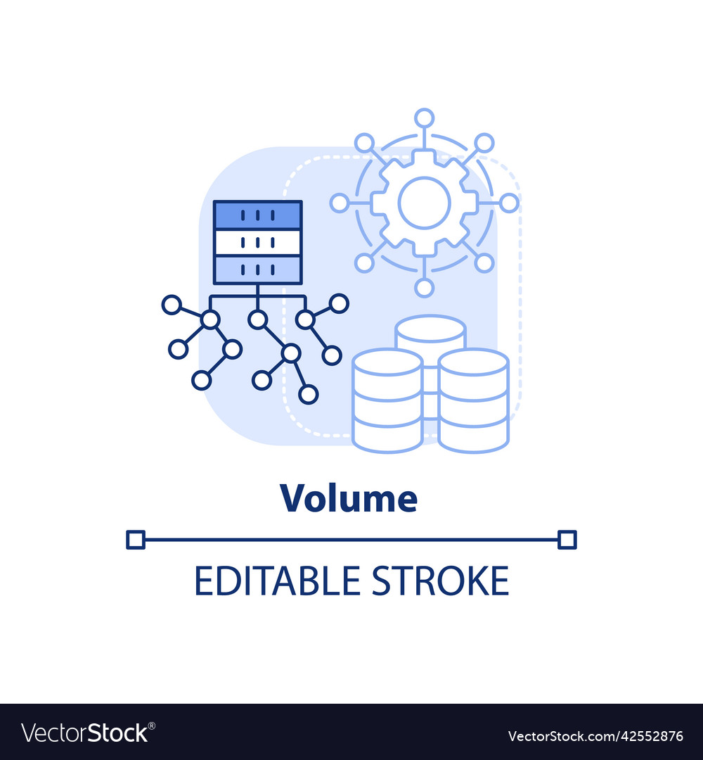 Volume light blue concept icon Royalty Free Vector Image Volume light blue concept icon Royalty Free Vector Image