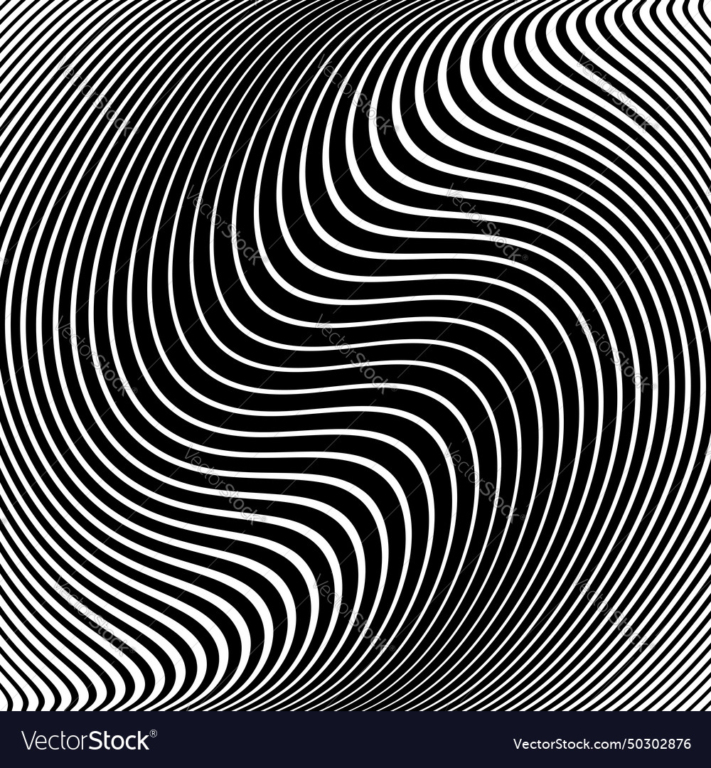 Wavy lines pattern Royalty Free Vector Image - VectorStock