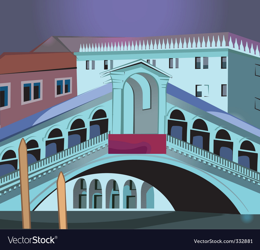 Grand canal Royalty Free Vector Image - VectorStock