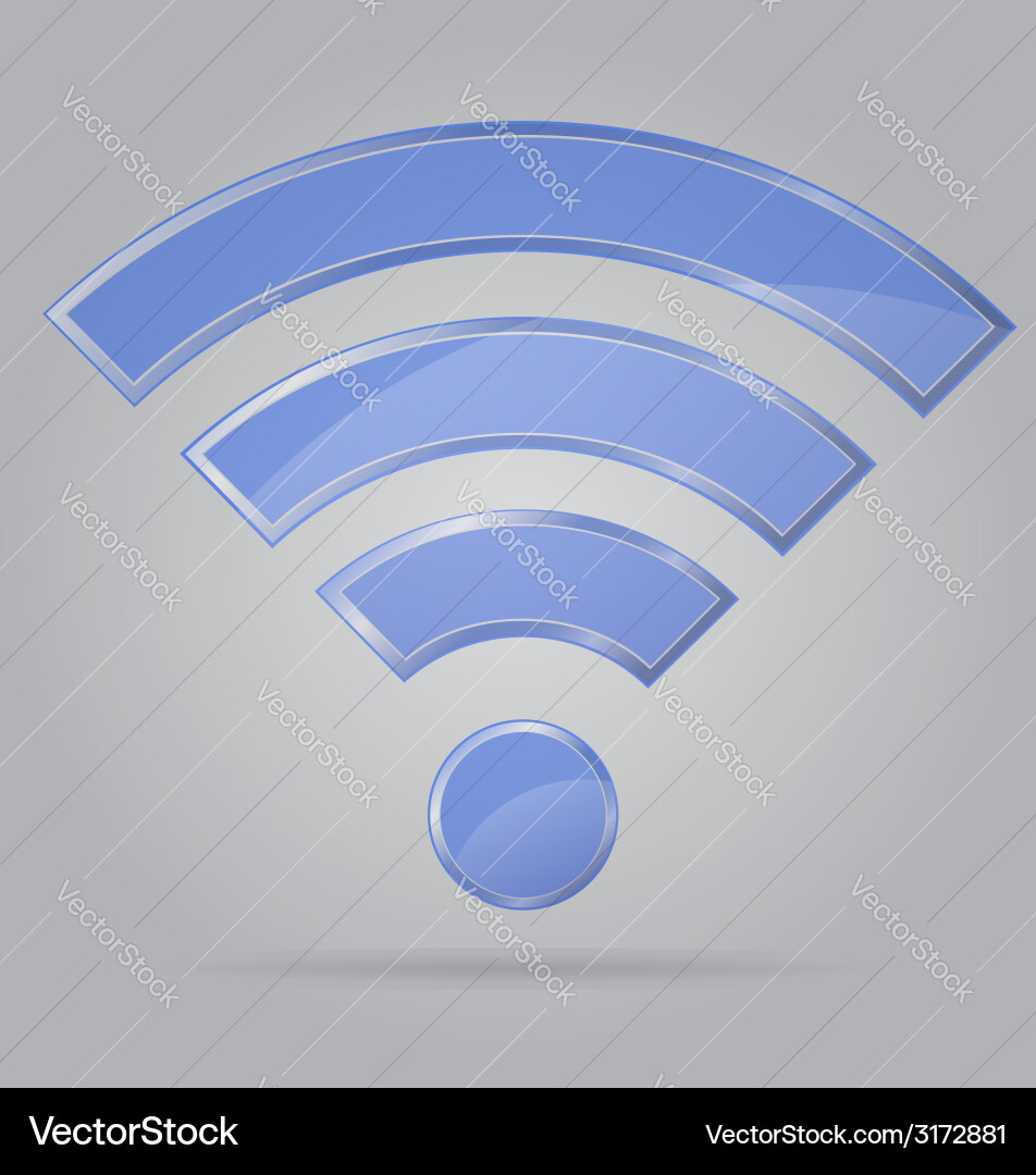 Transparent sign wi fi 01 Royalty Free Vector Image