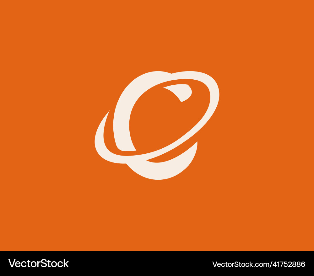 Abstract revolving letter c logo design template Vector Image