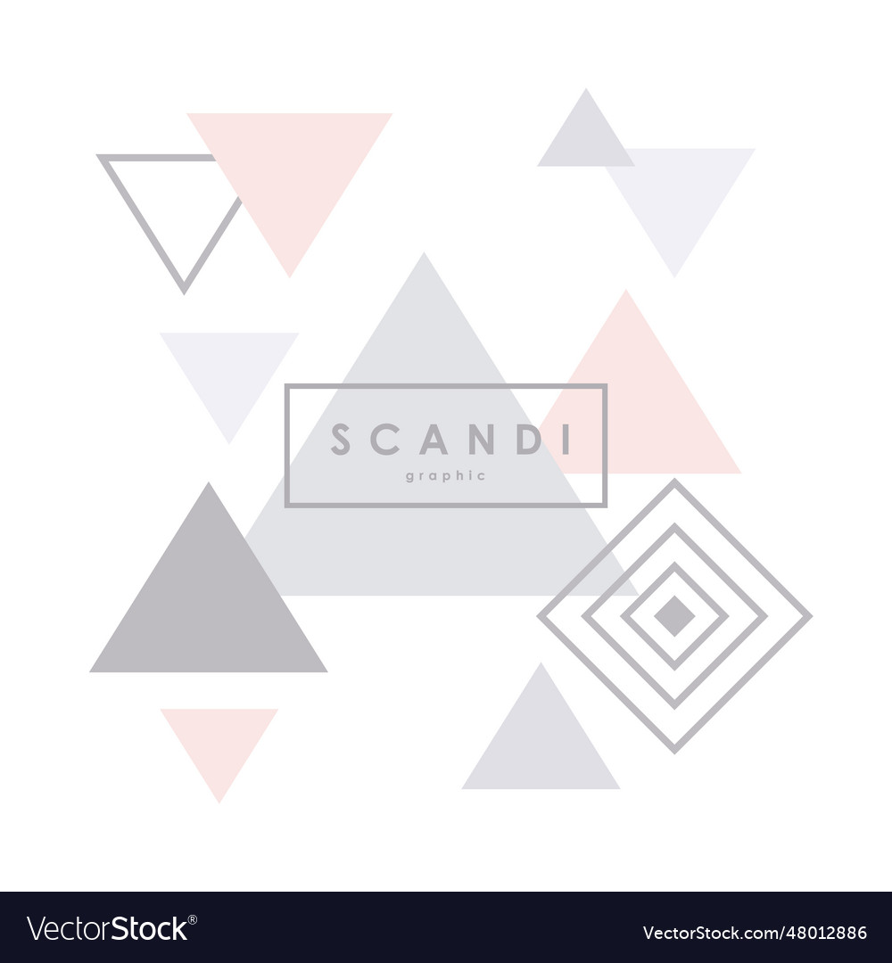 Geometric scandinavian pattern background Vector Image
