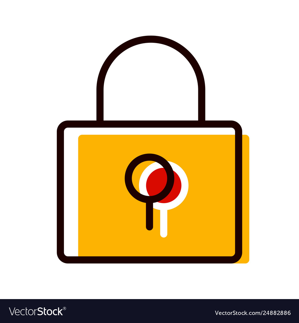 Lock icon design Royalty Free Vector Image - VectorStock Lock icon design Royalty Free Vector Image - VectorStock