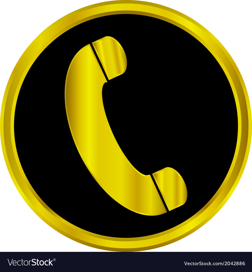 Phone button Royalty Free Vector Image - VectorStock