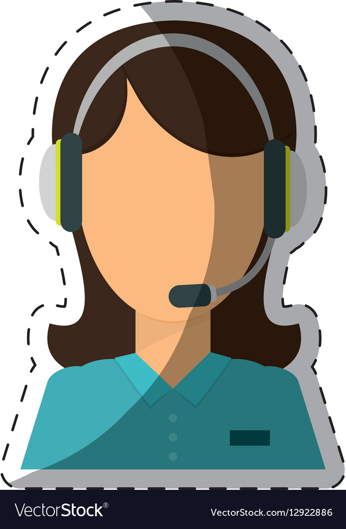 Technical assistant icon image Royalty Free Vector Image