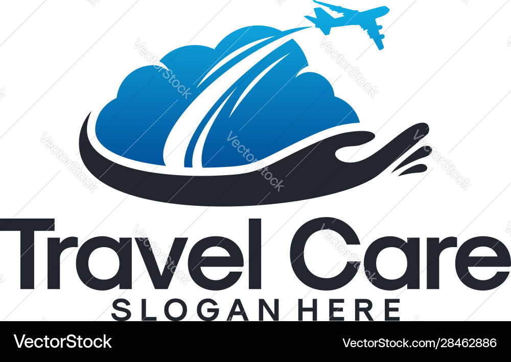 Travel care logo designs template Royalty Free Vector Image