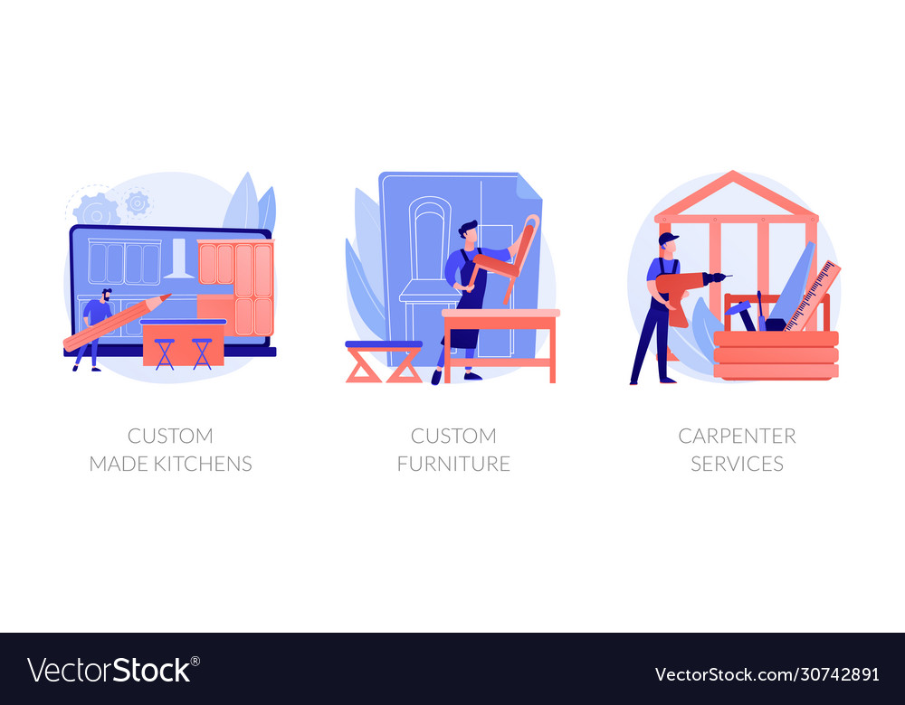 Apartment interior design abstract metaphors Vector Image