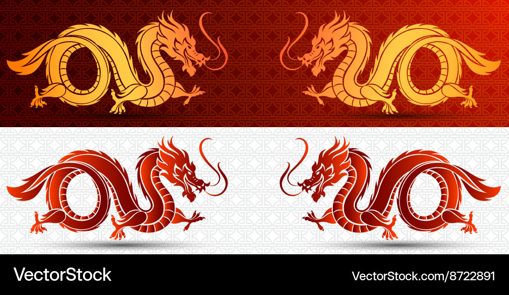 Chinese dragon2 Royalty Free Vector Image - VectorStock