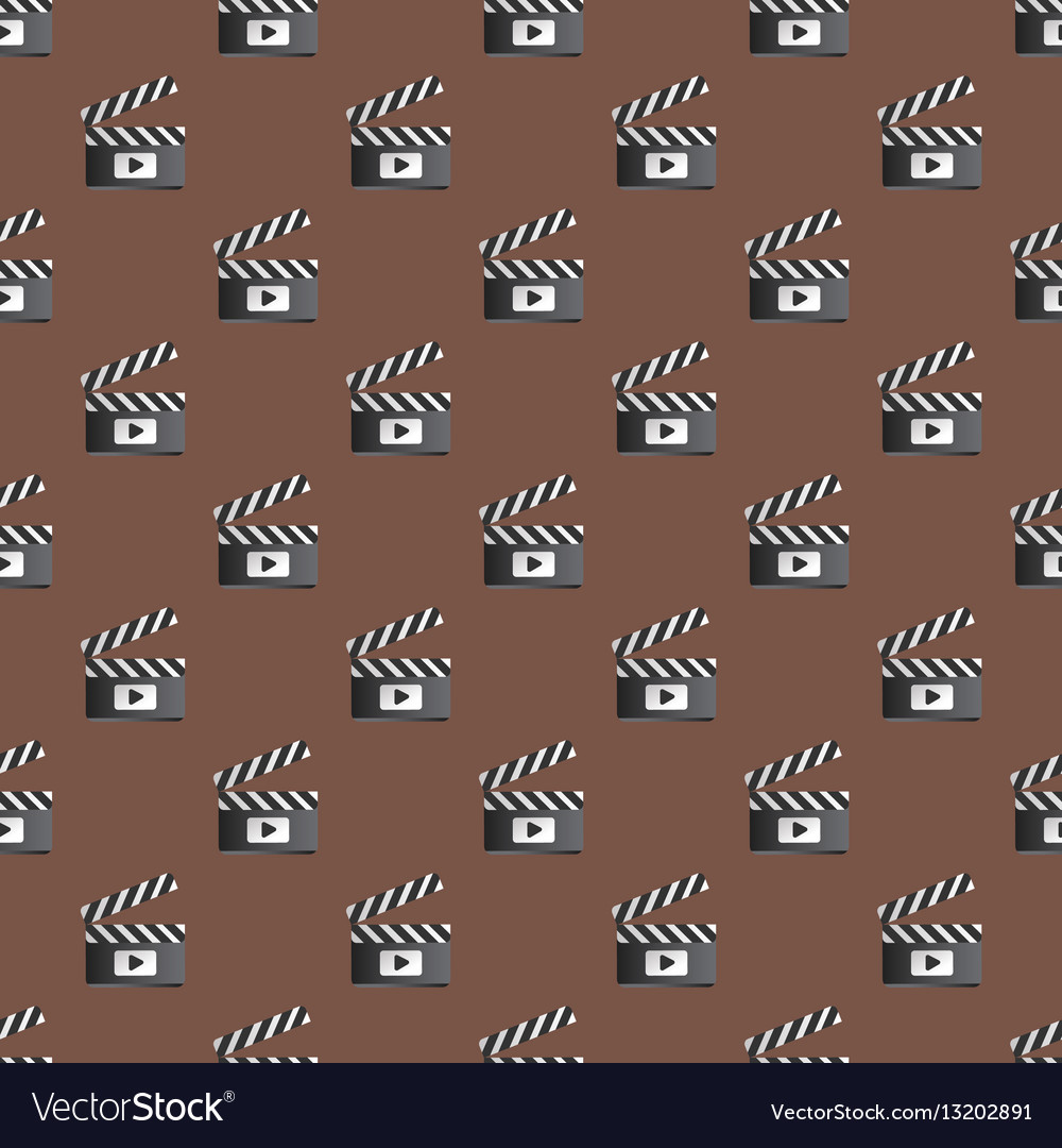 Clapper board seamless pattern Royalty Free Vector Image