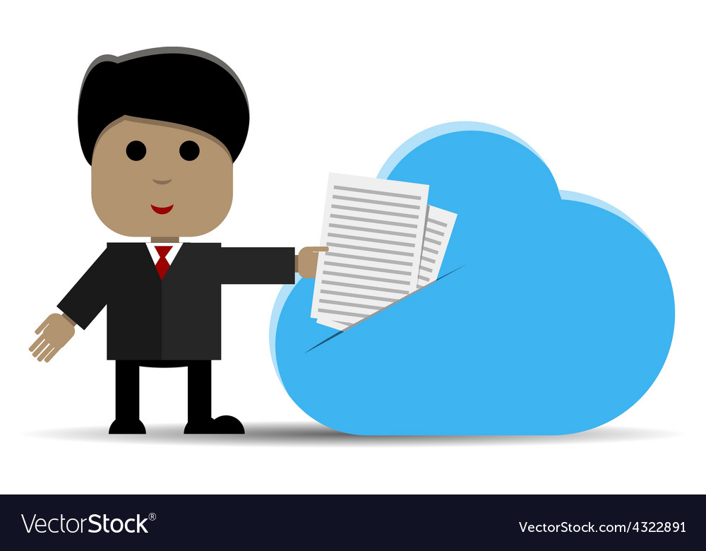 Cloud service Royalty Free Vector Image - VectorStock