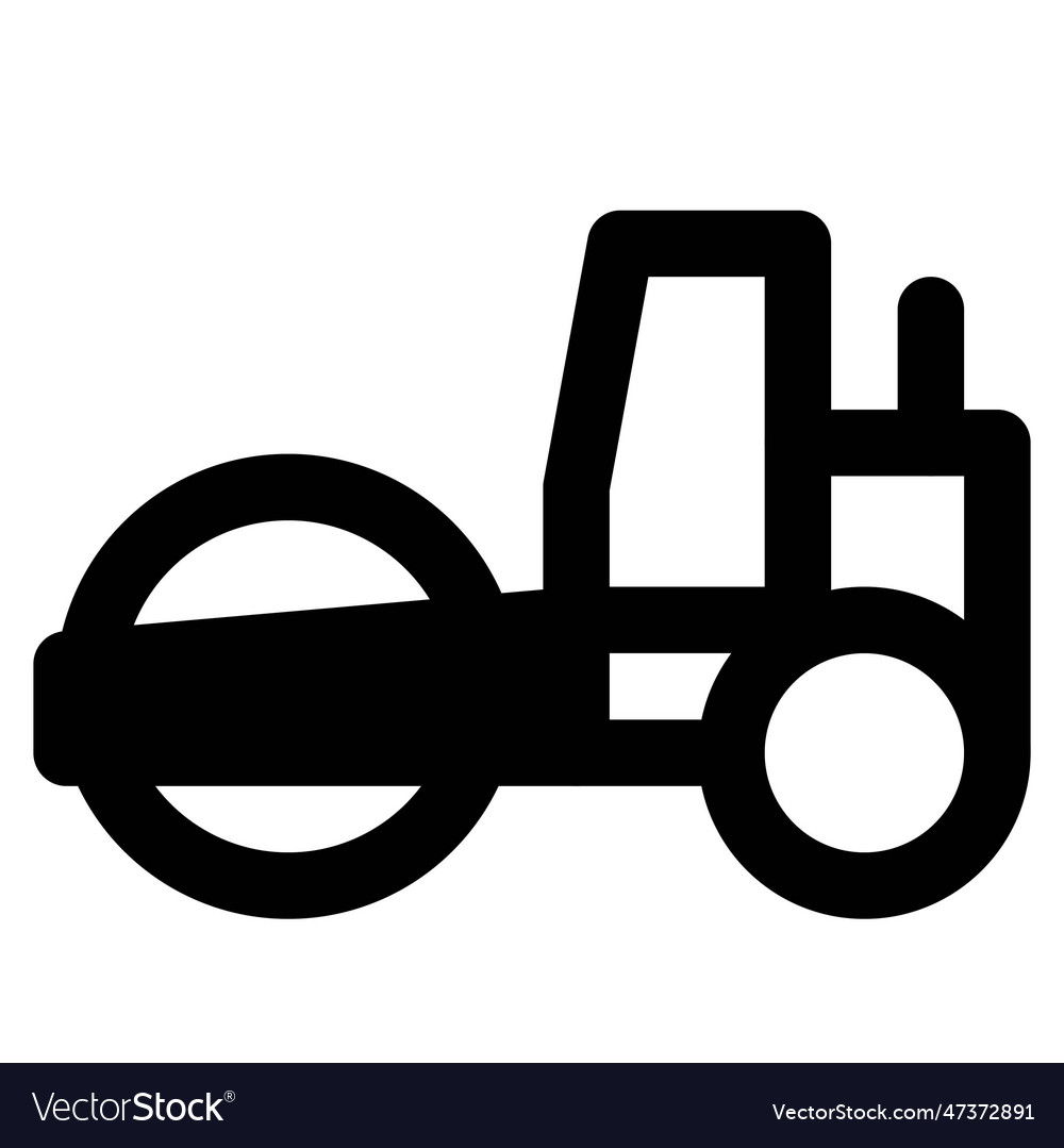 Compactor machine used for reduction Royalty Free Vector