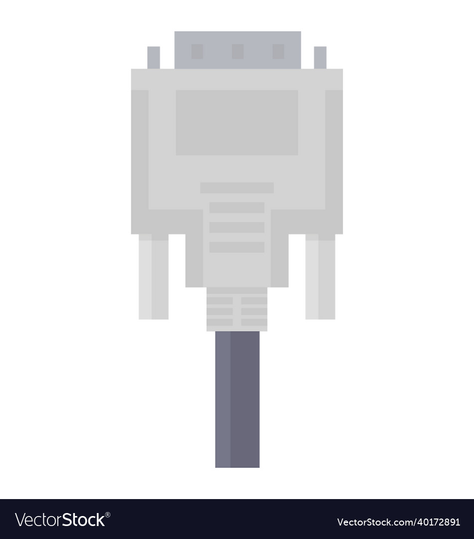 Computer cable Royalty Free Vector Image - VectorStock